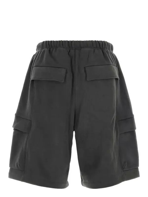 Fear Of God Dark Cotton Blend Bermuda Shorts - Grey