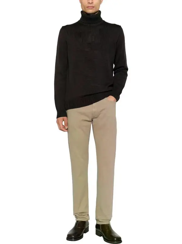 Incotex Straight-leg Five-pocket Trousers - Neutrals