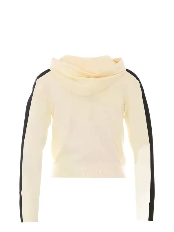 Elisabetta Franchi Logo-knit Zip-up Hoodie - Neutrals