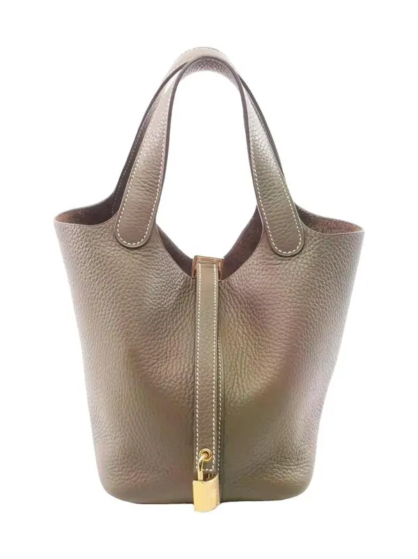 Hermès Clemence Picotin Lock 18 Handbag - Brown