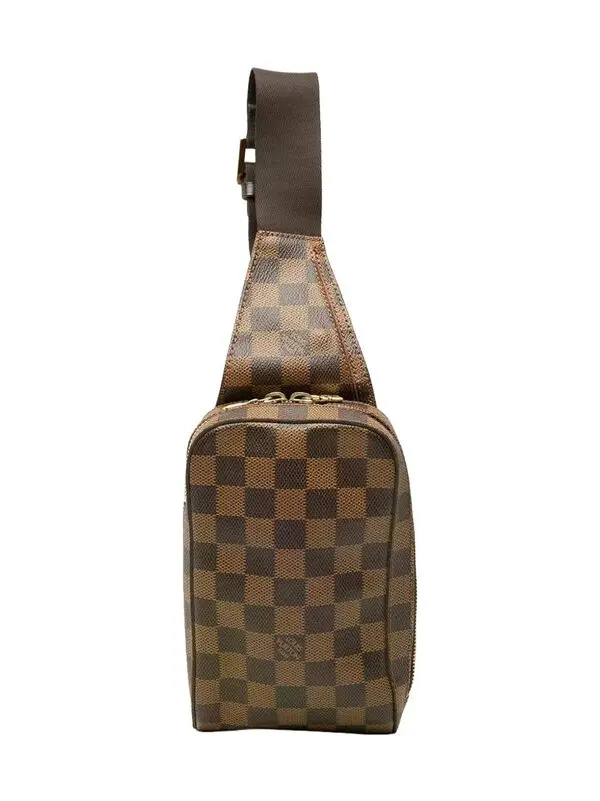 LOUIS VUITTON Damier Ebene Geronimos Crossbody Bag - Brown