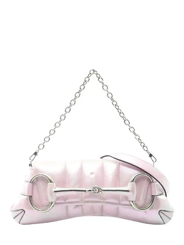Gucci Horsebit Chain Satchel - Pink