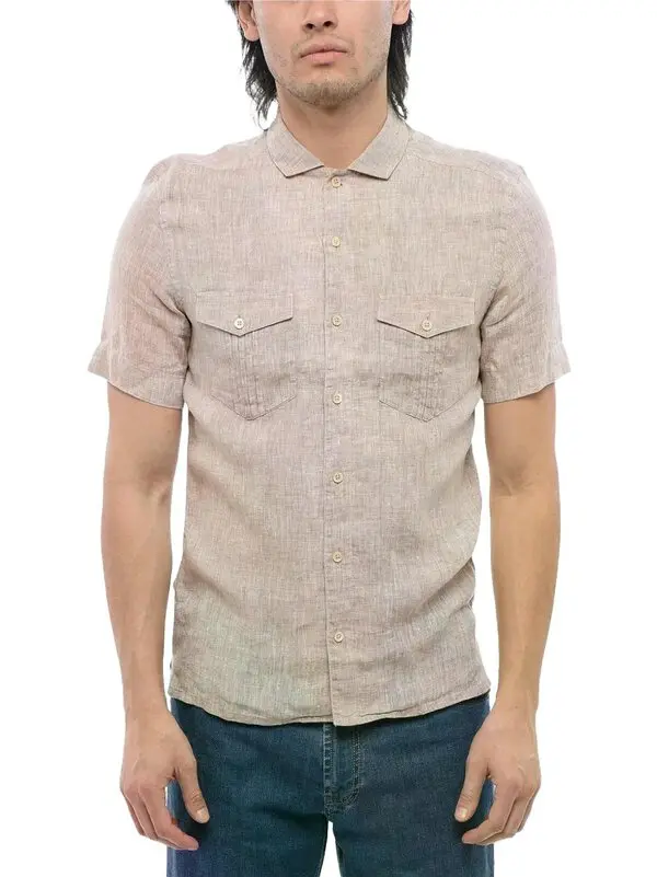Corneliani Saharan Short-sleeve Shirt - Neutrals