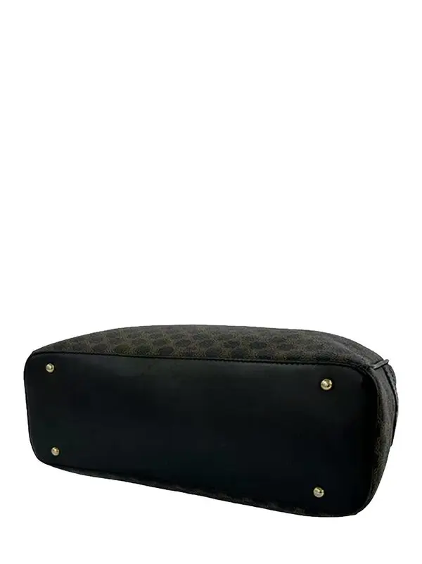 Celine Macadam Coated Canvas Handbag - Brown