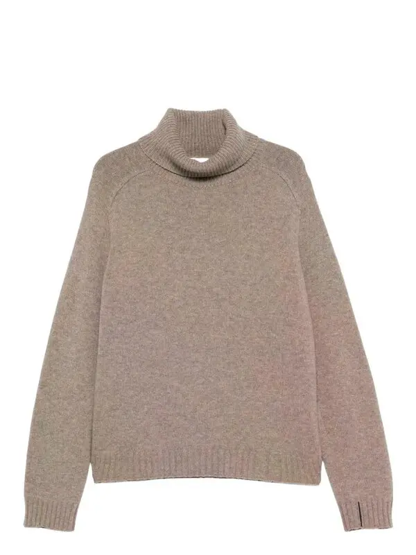 Eric Bompard High-neck Relaxed-fit Sweater - Neutrals