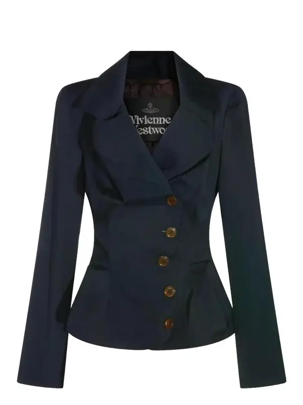 VIVIENNE WESTWOOD Asymmetric Fastening Blazer - Blue