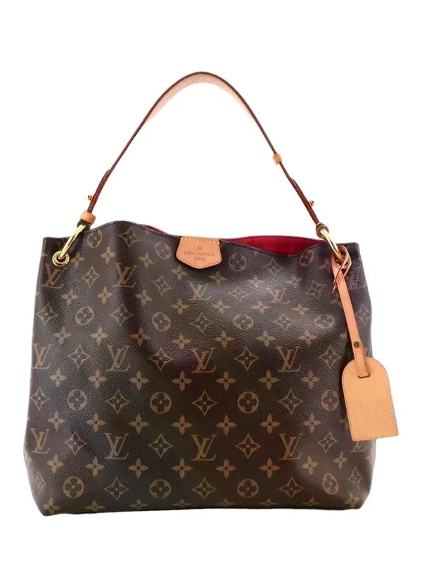 LOUIS VUITTON Monogram Canvas Pm Hobo Bag - Brown