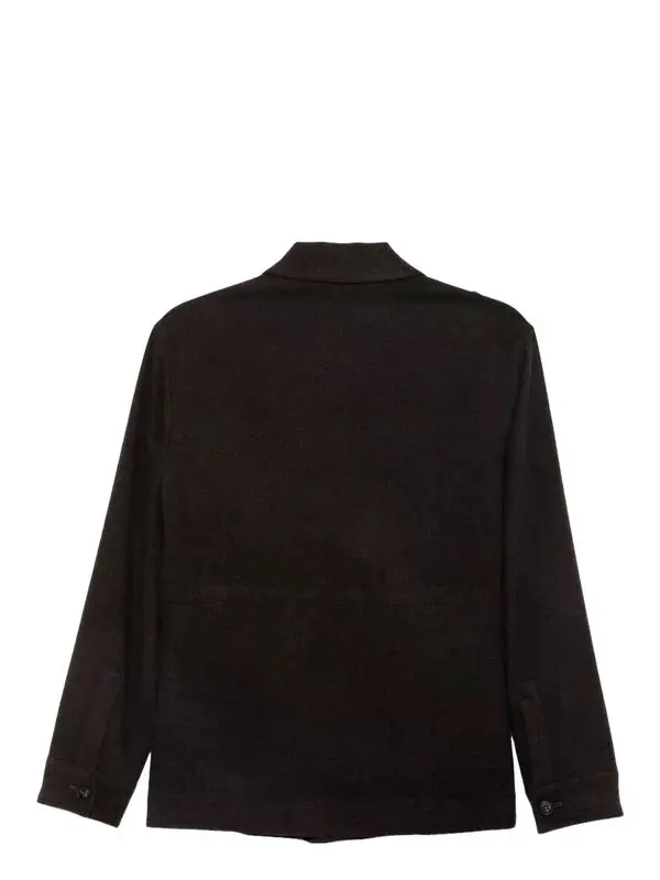 Eleventy Pocket-detail Epaulette Jacket - Brown