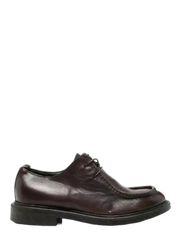 Moma Lace-up Leather Loafers - Brown