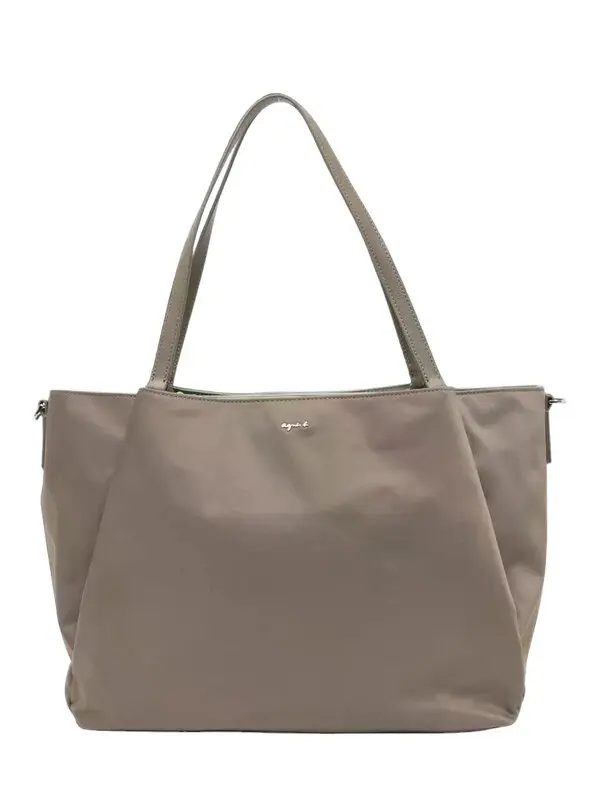 AGNES B. Origami Tote Bag - Brown