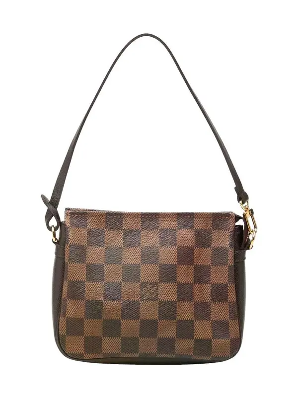 LOUIS VUITTON Damier Ebene Trouesse Pochette Handbag - Brown