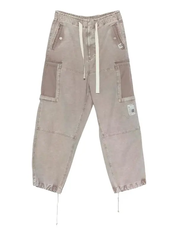 Mihara Yasuhiro Drawstring-waist Panelled Cargo Pants - Neutrals