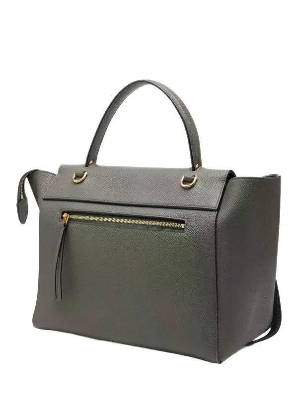 Celine Mini Grained Calfskin Belt Bag Satchel - Grey