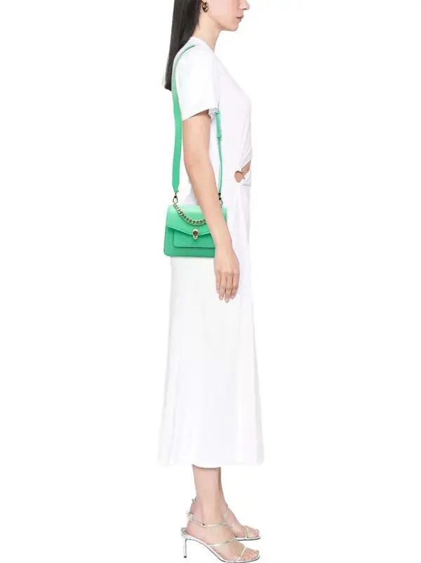 BVLGARI Serpenti Forever Maxi Chain Top Handle Bag - Green