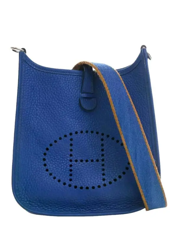 Hermès Clemence Evelyne I Tpm 16 Crossbody Bag - Blue
