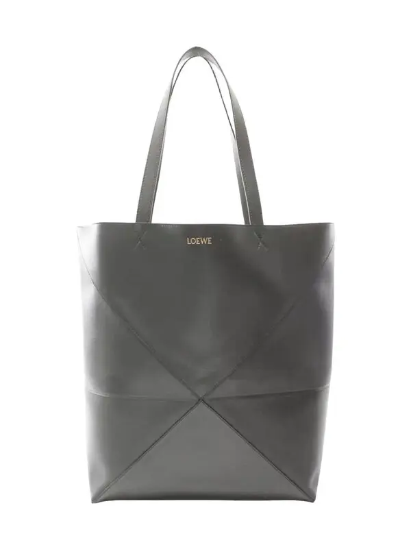 Loewe Large Calfskin Tote Bag - Grey