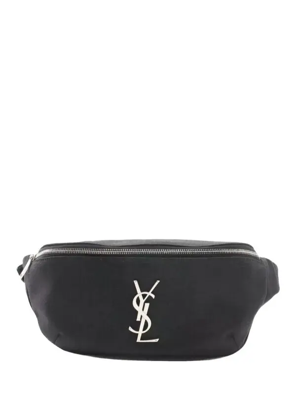 Saint Laurent Cassandre Belt Bag - Black