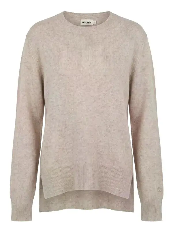 NOTSHY Fine-knit Cashmere Sweater - Neutrals