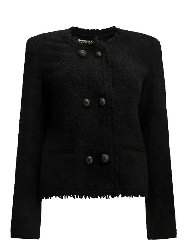 Isabel Marant Étoile Suely Frayed-edge Jacket - Black