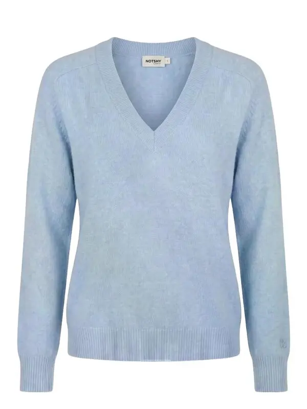 NOTSHY Cashmere V-neck Sweater - Blue
