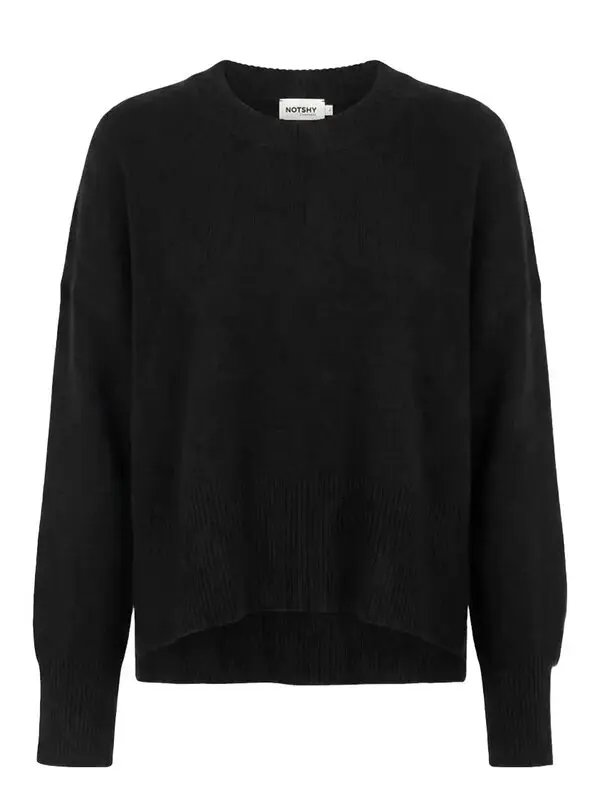 NOTSHY Ribbed-knit Cashmere Sweater - Black