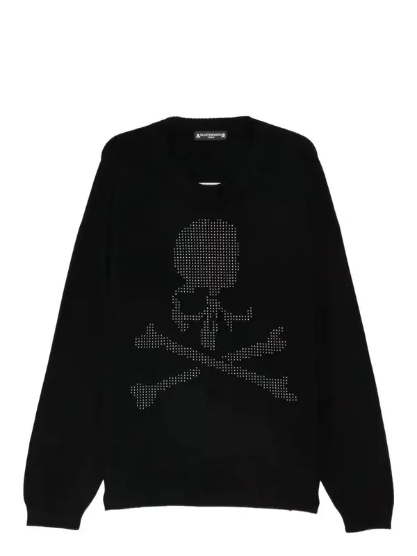 MASTERMIND WORLD Skull Beaded Sweater - Black