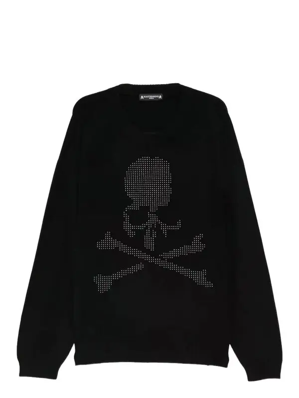 MASTERMIND WORLD Skull Beaded Sweater - Black