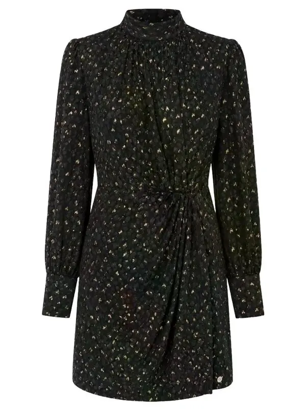 Simkhai Jacquard-effect Twisted-waist Mini Dress - Black