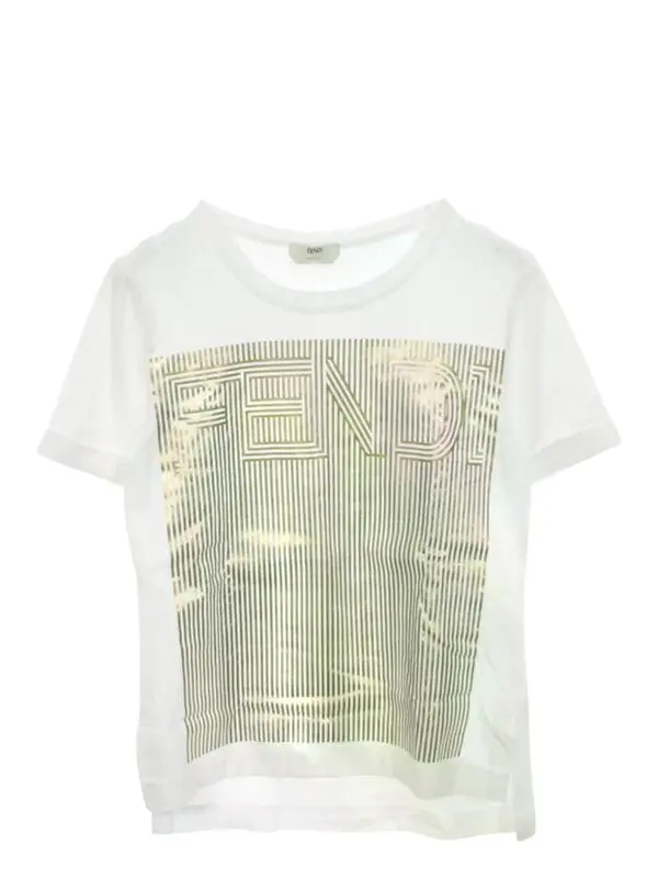 Fendi Logo Print T-shirt - White