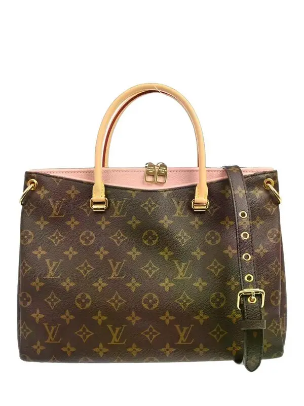 LOUIS VUITTON Pallas Monogram Tote Bag - Brown