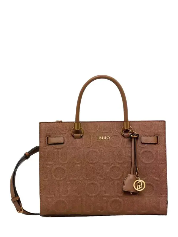 Liu Jo Logo Embossed Tote Bag - Brown