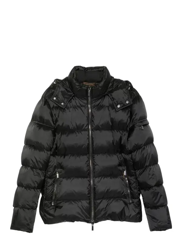 MOORER Brett Hooded Padded Jacket - Black