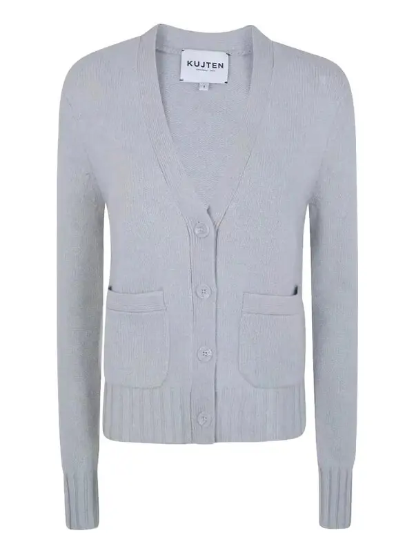 KUJTEN Milena Cashmere Cardigan - Grey