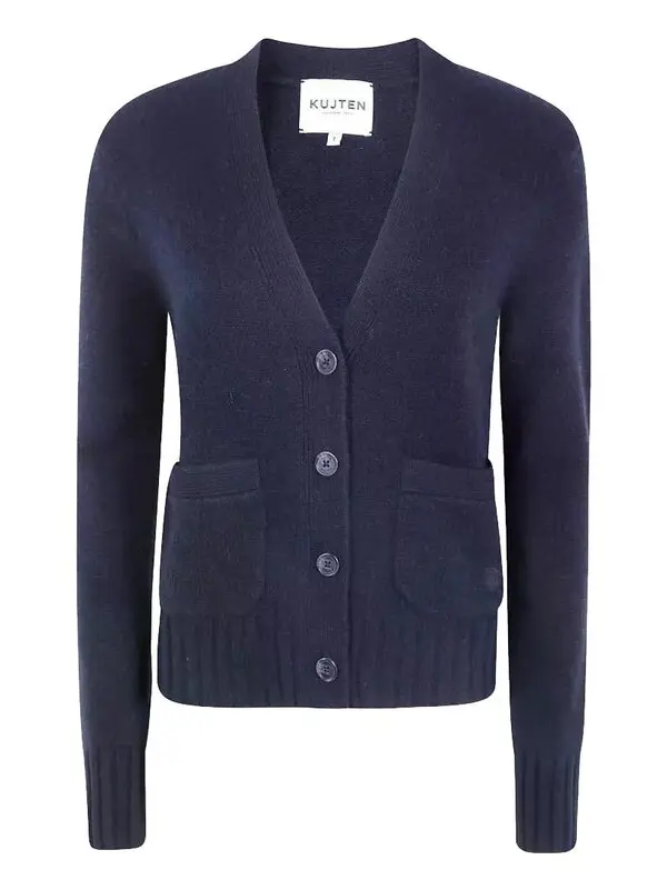 KUJTEN Milena Cashmere Cardigan - Black