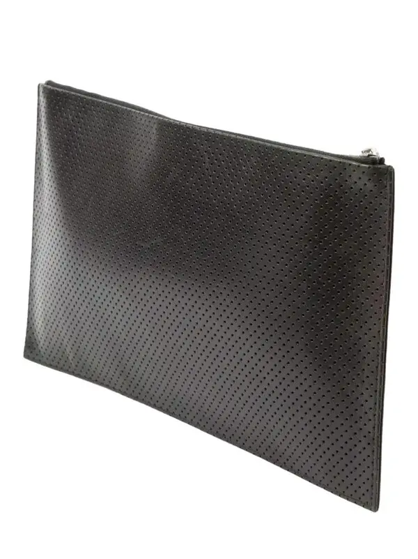 Dior Perforated Leather Clutch - Black