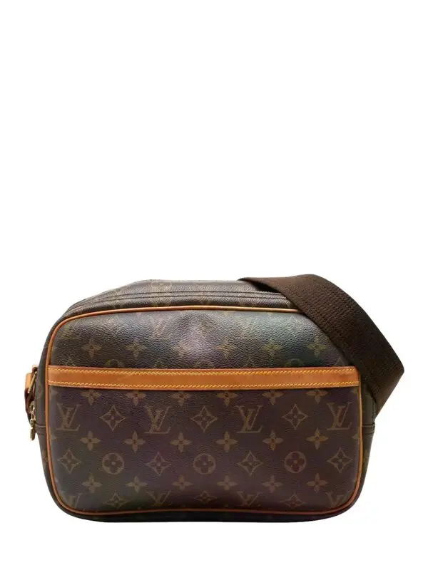 LOUIS VUITTON Monogram Reporter Pm Crossbody Bag - Brown