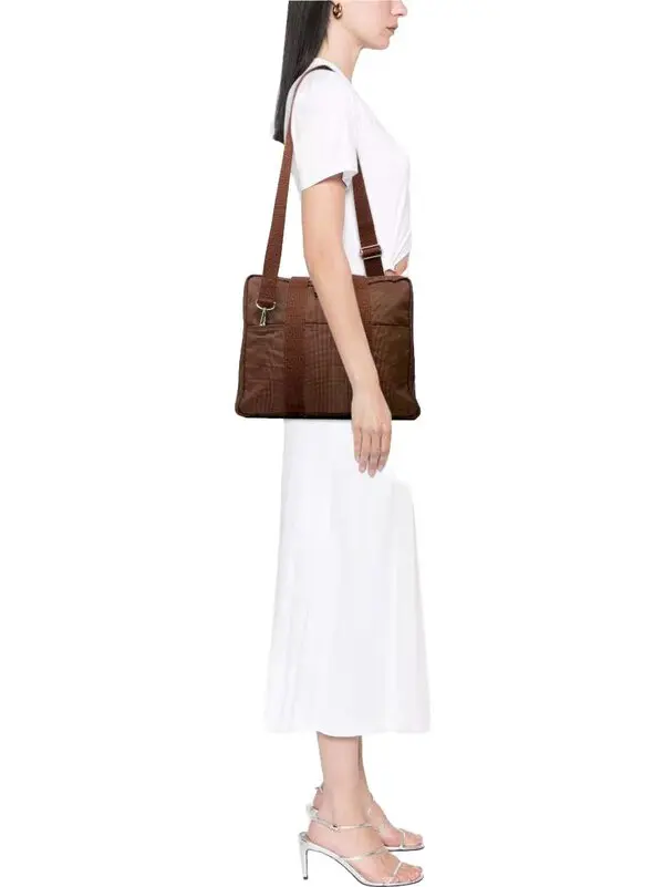 Hermès Canvas Porte Documents Business Bag - Brown