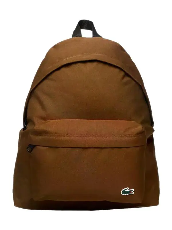 Lacoste Crocodile Logo Backpack - Brown