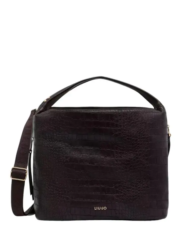 Liu Jo Large Croc-effect Tote Bag - Brown