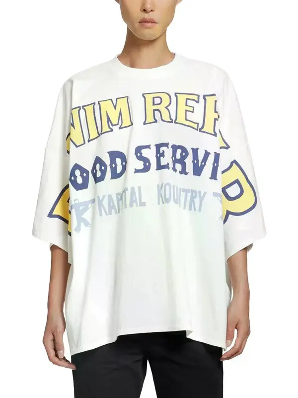Kapital Denim Repair Graphic-print T-shirt - White