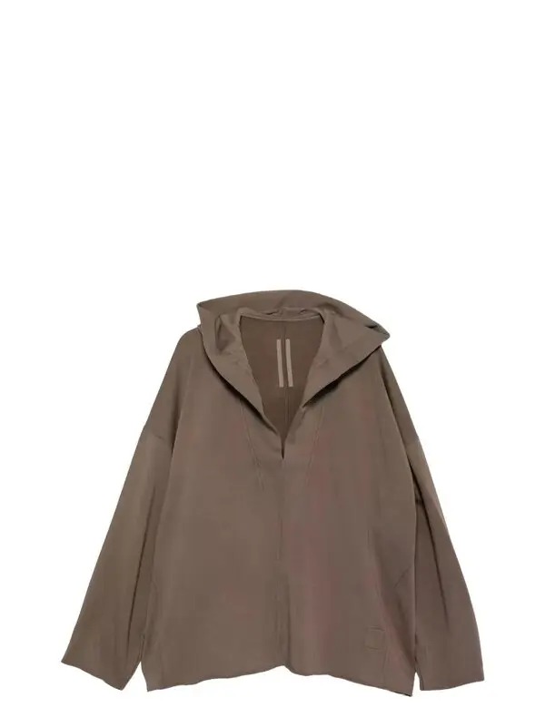 Rick Owens Raw-cut Hooded Hoodie - Brown