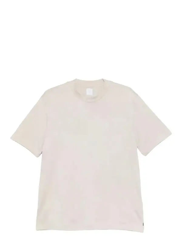 Eleventy Logo-embroidered T-shirt - Neutrals