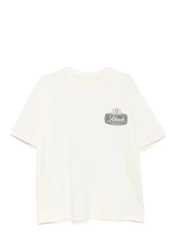 Rhude Logo-print T-shirt - Neutrals