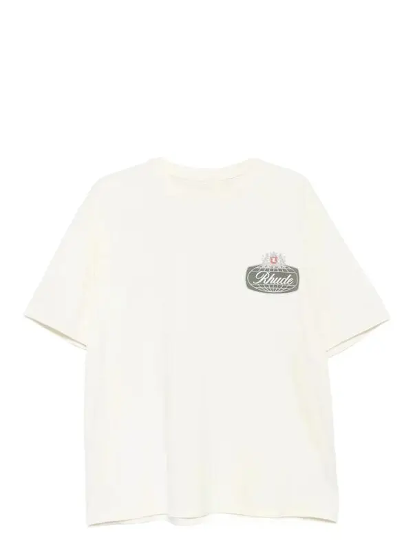 Rhude Logo-print T-shirt - Neutrals