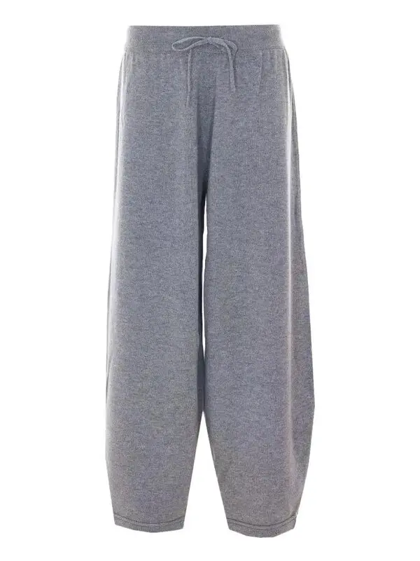 ELEH Drawstring Knitted Track Pants - Grey