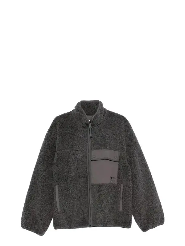 Maison Kitsuné Fleece Panelled Jacket - Grey