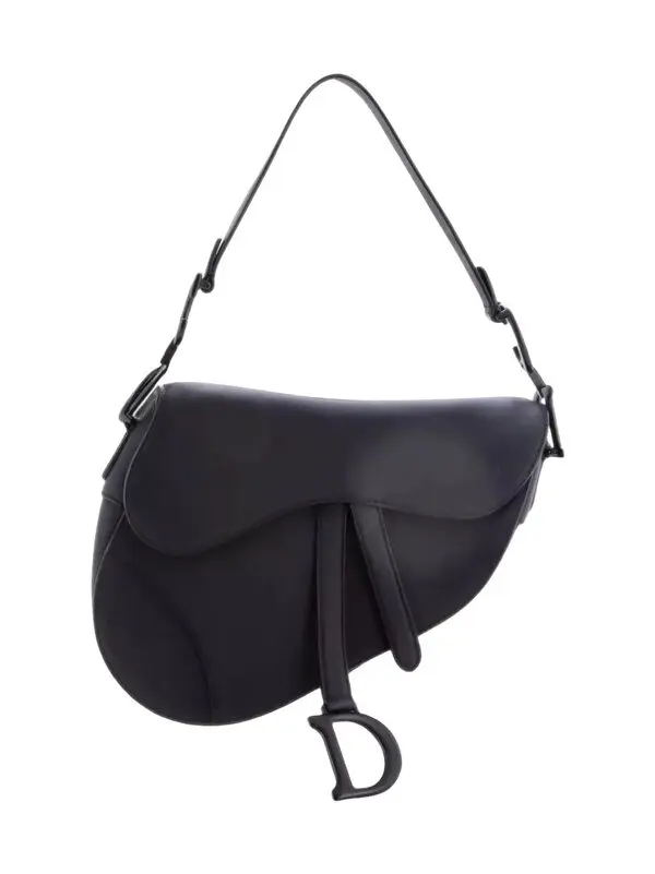 Dior Ultra Matte Saddle Handbag - Black