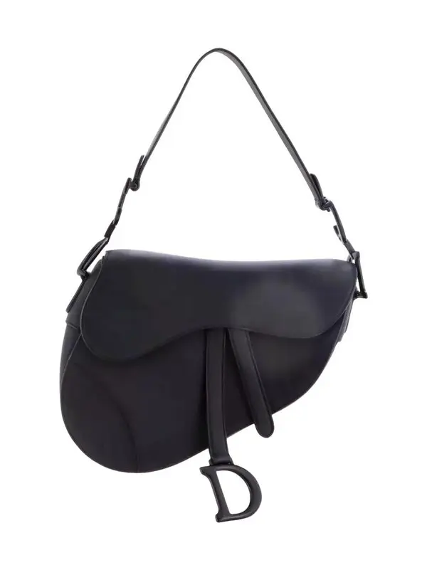 Dior Ultra Matte Saddle Handbag - Black