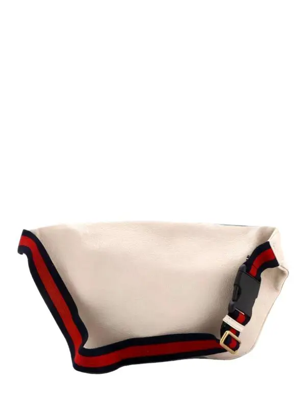 Gucci Logo Printed Leather Belt Bag - Neutrals