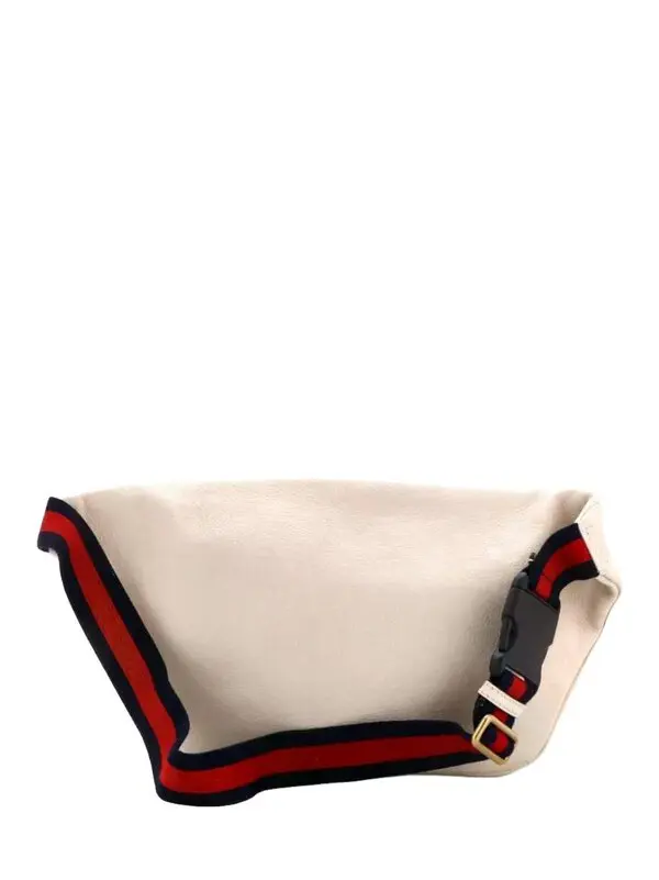 Gucci Logo Printed Leather Belt Bag - Neutrals